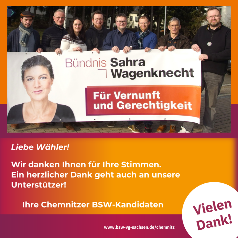 Chemnitz - BSW - Vernunft und Gerechtigkeit - Landesverband Sachsen